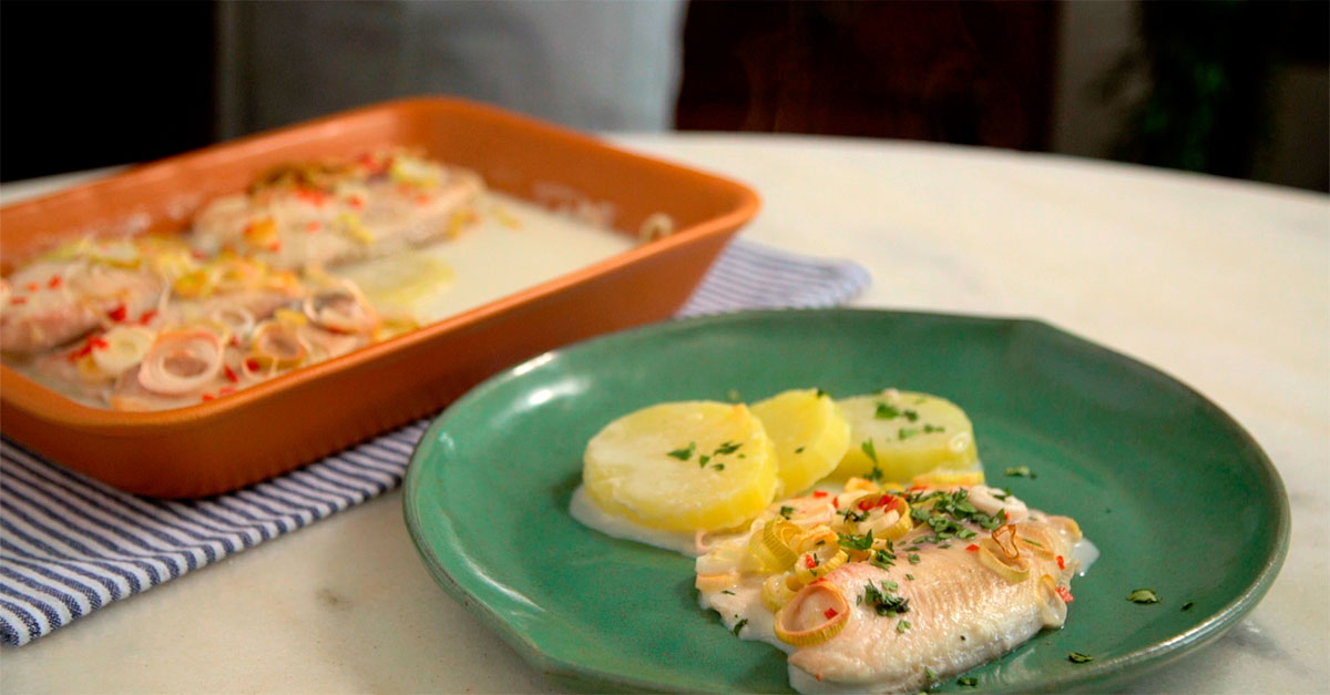 Pescado en leche de coco