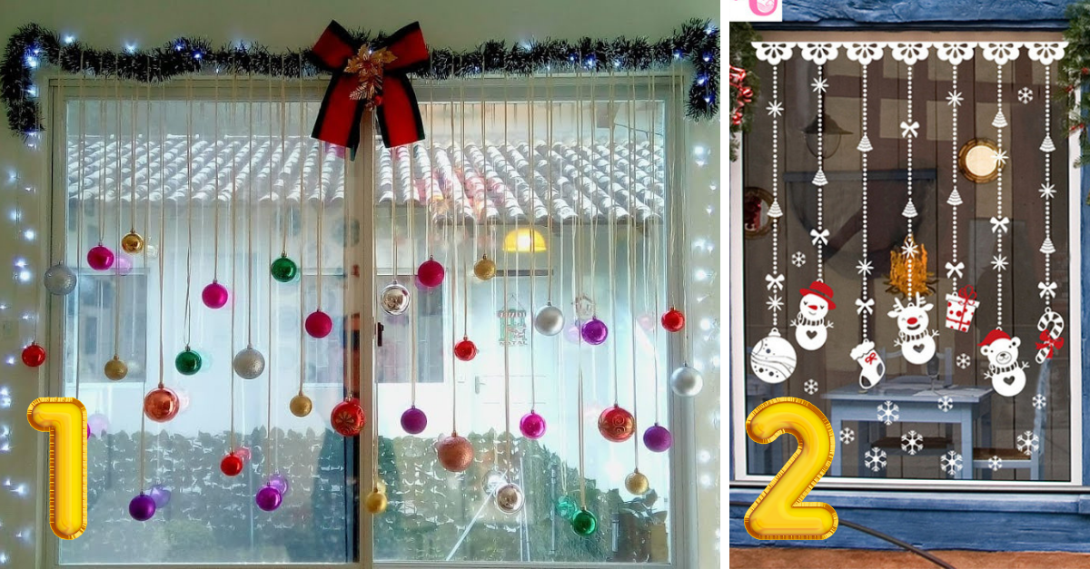 Decoración de las ventanas para la Navidad: tutoriales e ideas para inspirarte
