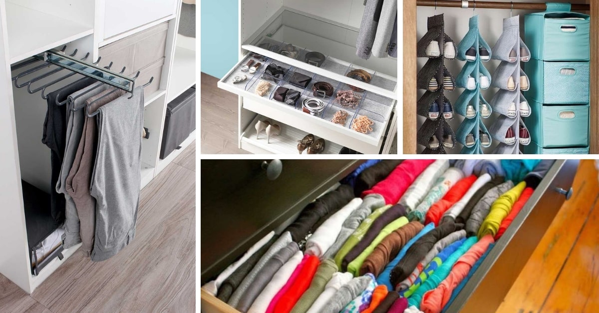 11 Trucos para organizar un armario de ropa