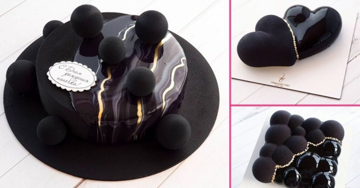 Unos postres negros que son ideales para acompañar una taza de té con ...