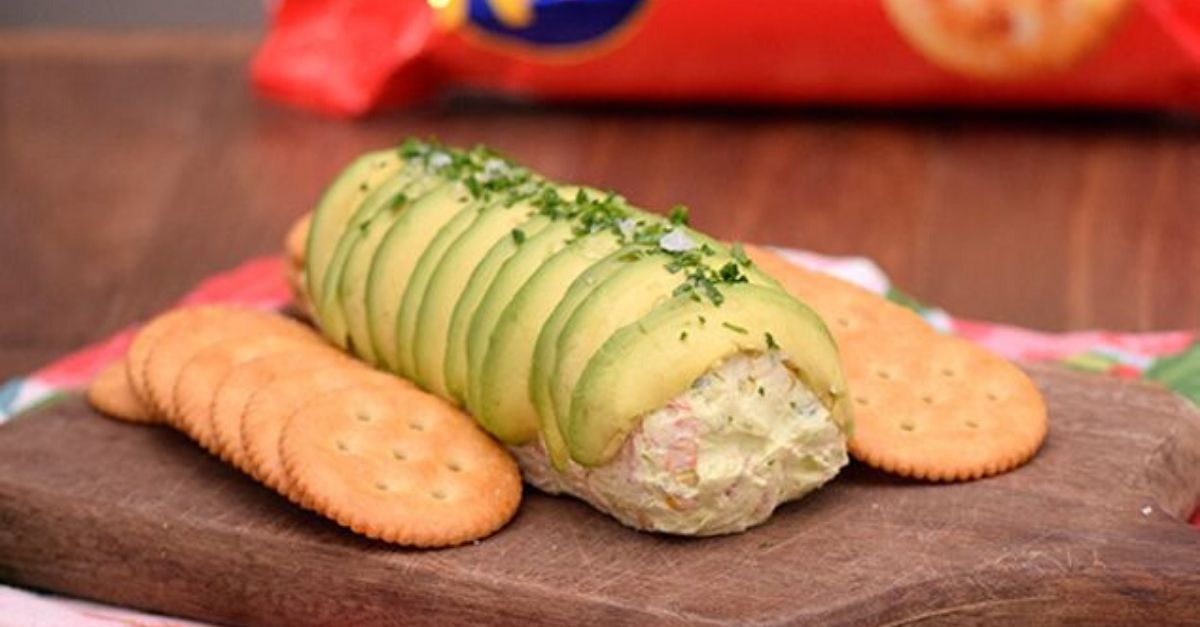Receta de rollo de queso crema con verduras